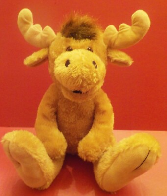 10" (When Seated) Plush "Moose" by "Stuffed Animal House" Has Big Feet ...