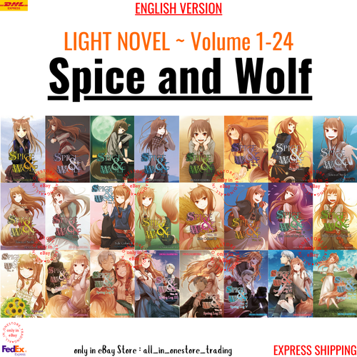 Spice and Wolf Light Novel Series English Version Volumes 1-24 Full ...