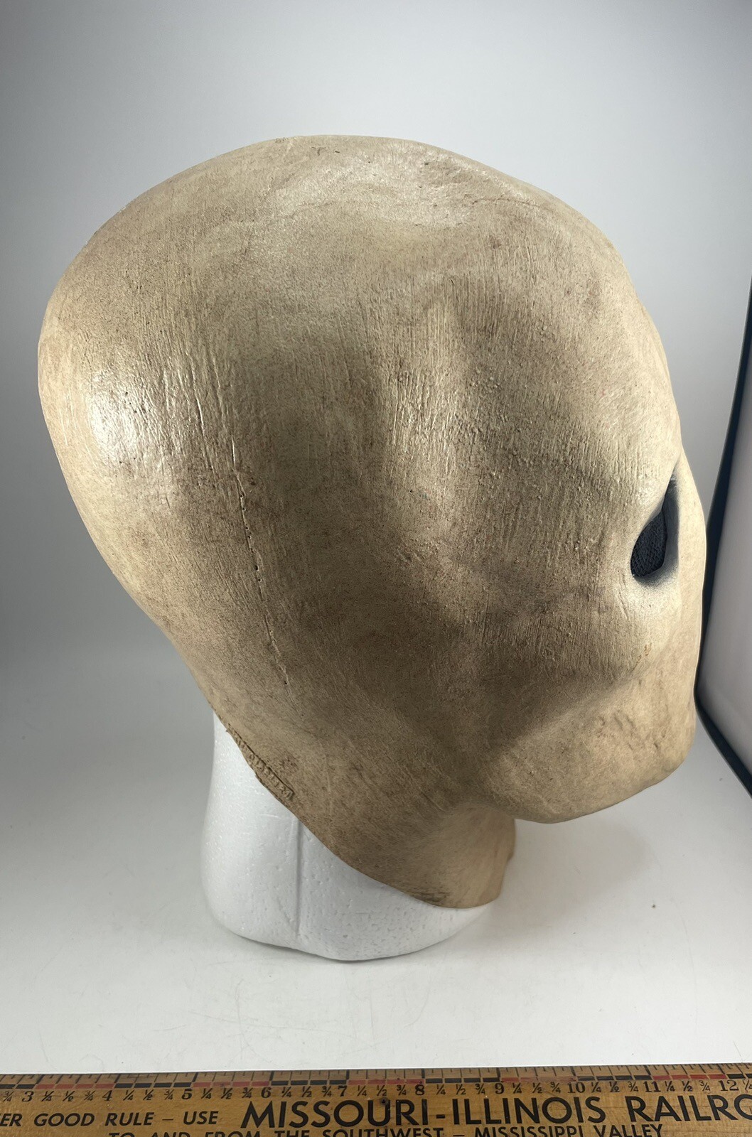 Latex Rubber Halloween Alien Head Mask Ghoulish Produ… - Gem