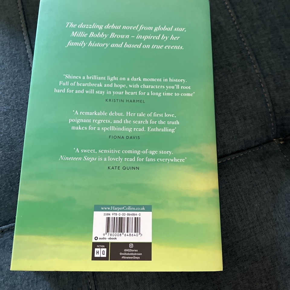 MILLIE BOBBY BROWN SIGNED BOOK Nineteen Steps Hardback AUTOGRAPHED ...