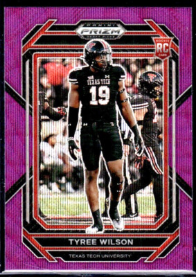 Tyree Wilson Texas Tech 2023 Prizm Draft Picks PURPLE WAVE RC #164 | eBay