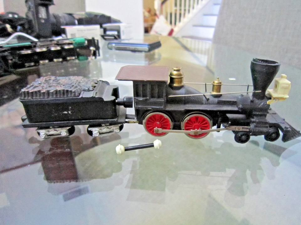 TYCO HO SCALE 4-4-0 DIE CAST GENERAL STEAM LOCOMOTIVE W/TENDER TESTED ...