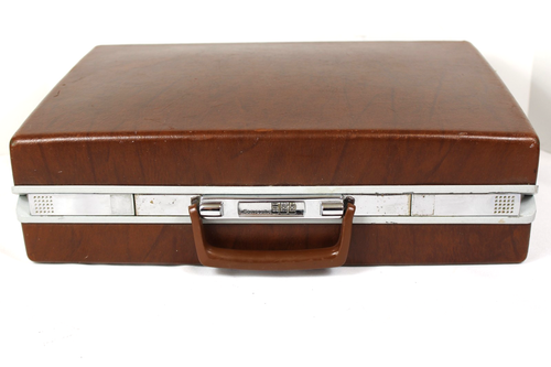 Vintage Samsonite Classic 100 Combo Lock Hard Shell Dark Brown Slim ...