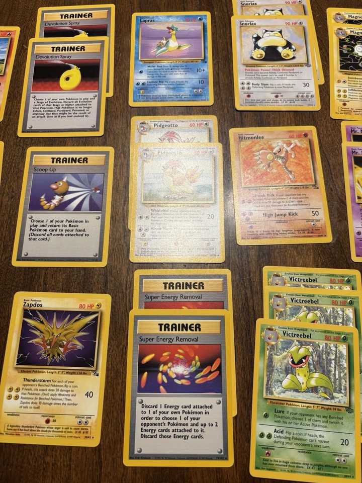 Vintage Lot Of Pokémon Rares, Base Set, Jungle, Fossil | eBay