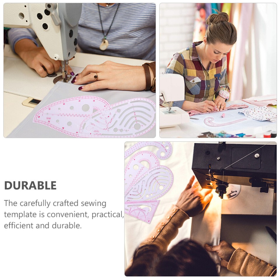 6Pcs Clothing Ruler Sewing Ruler Styling Design Ruler Metric System ...