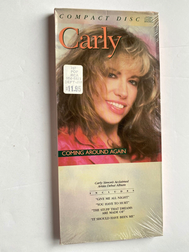 Carly Simon ~ COMING AROUND AGAIN ~ cd 1987 NEW LONGBOX (long box) 1ST ...