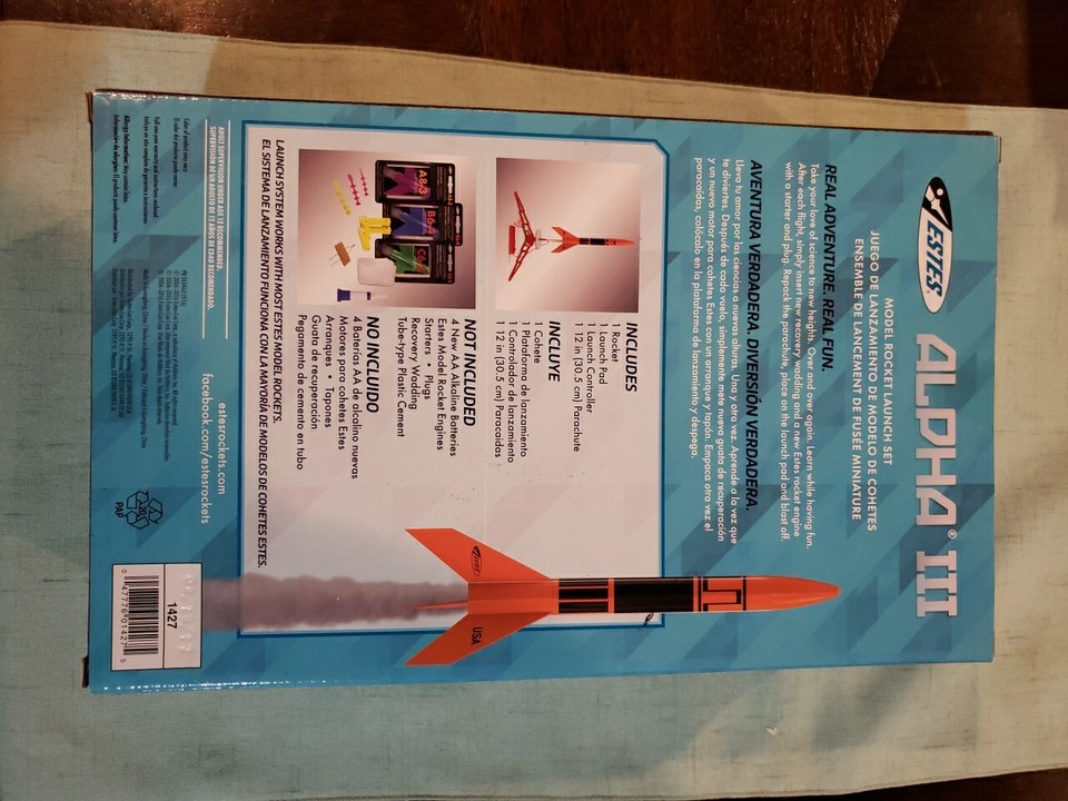 Estes Alpha 3 Model Rocket Launch Set 1427 | eBay