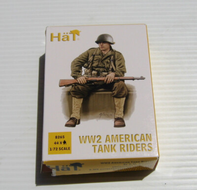 1/72 Scale United States Tank Rider Infantry, 44 Pieces, HAT, Resin New ...