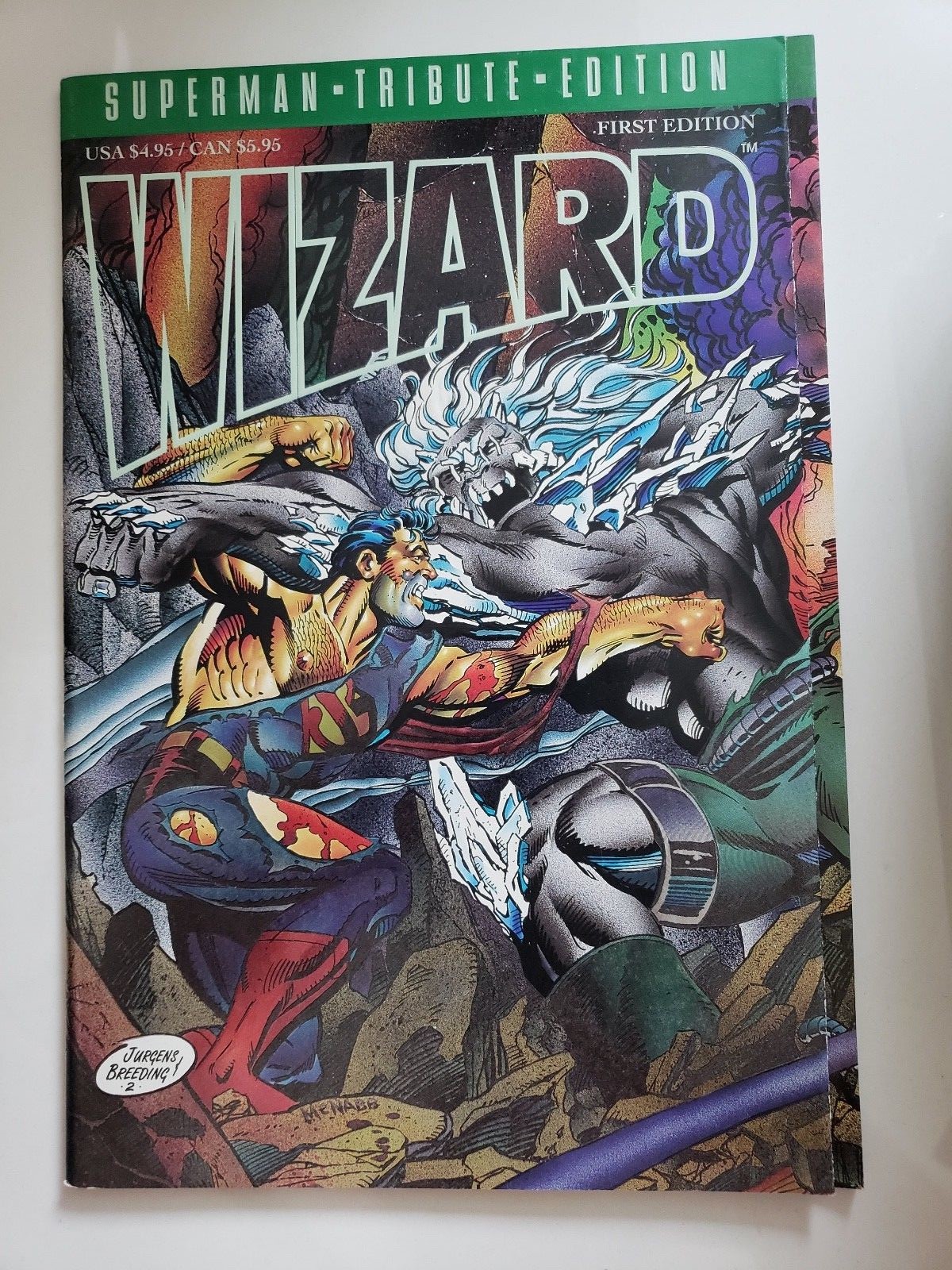 WIZARD MAGAZINE DEATH OF SUPERMAN TRIBUTE EDITION 1993 DOOMSDAY VS ...