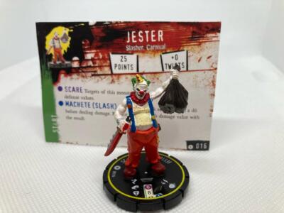 Collectible HorrorClix Figure with Card Jester Evil Clown | eBay