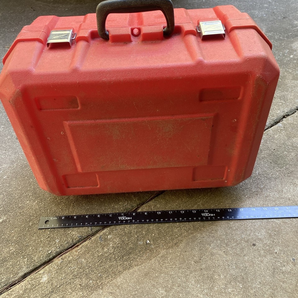 Milwaukee Heavy Duty Circular Saw Case Only Tool Travel Red Plastic ...