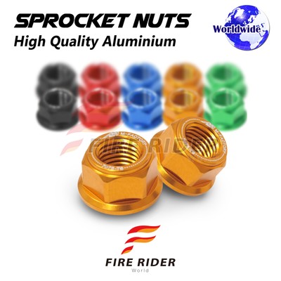 Gold Rear Sprocket Nuts M10 For Triumph Tiger 800 10 11 12 13 14 15 16 ...