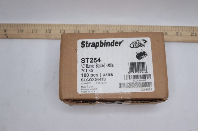 (100) Qty. of Strapbinder ST-254 Stainless Steel Buckles 1/2" IDEAL ...