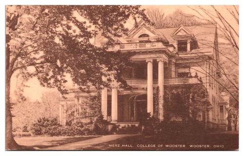 VTG Merz Hall, College of Wooster, Wooster, Ohio Postcard | eBay