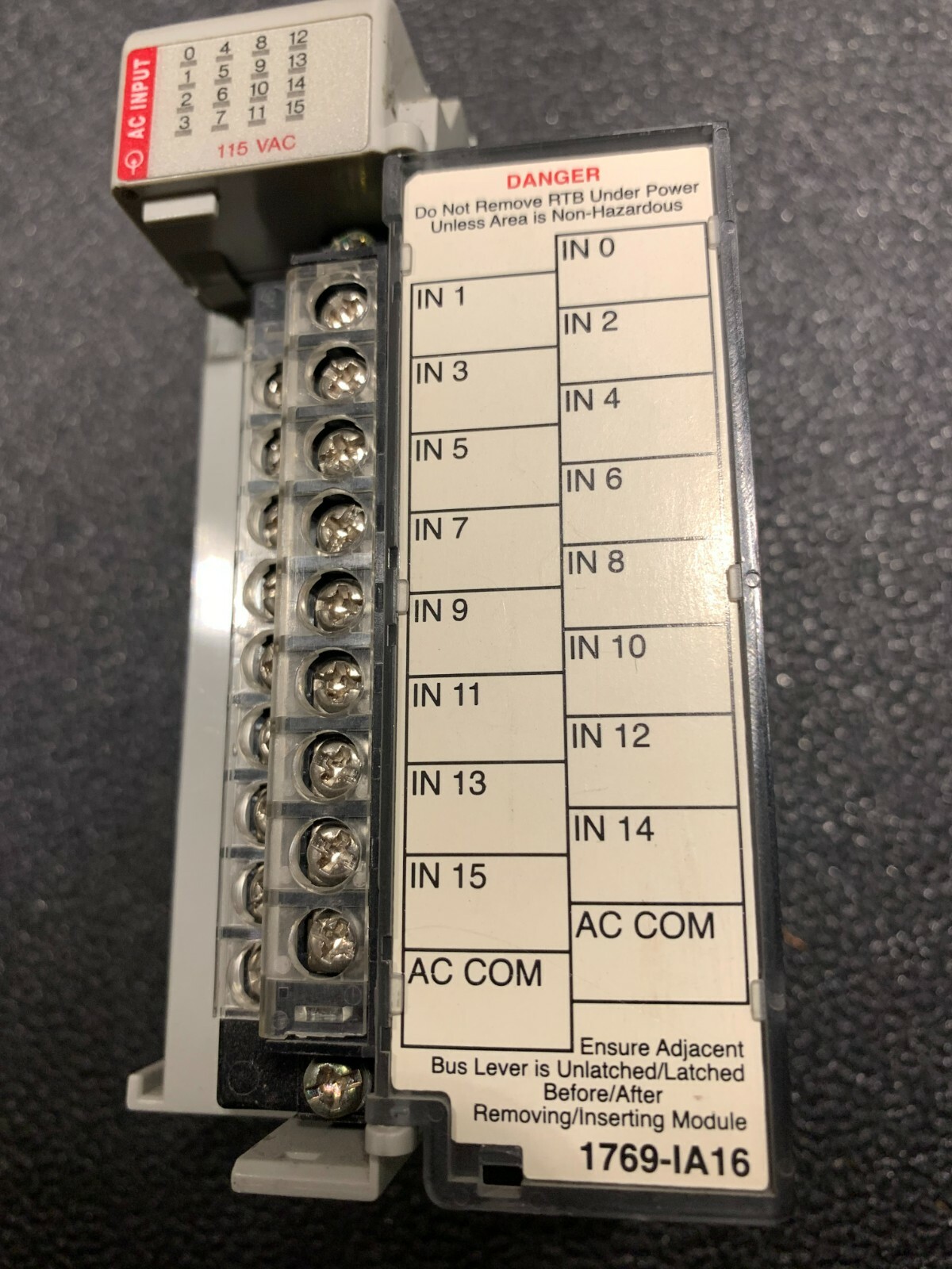 Allen Bradley 1769-IA16 16 Point Digital Input module - 115VAC 50/60Hz ...