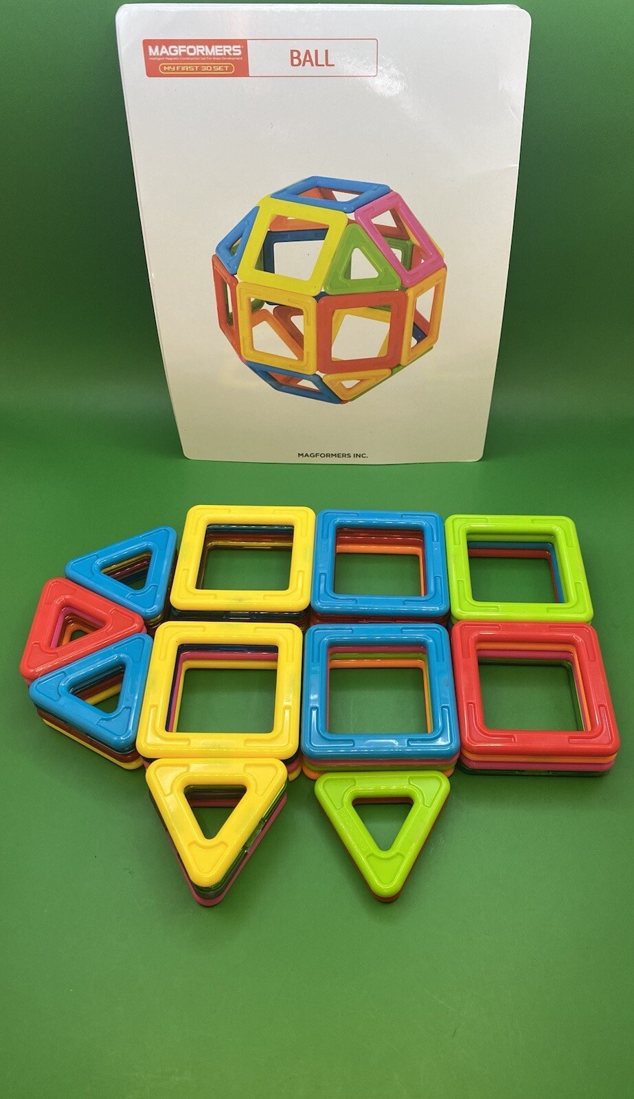 Large Lot of 41 Magformers Magnetic Construction Building Toys Squares ...