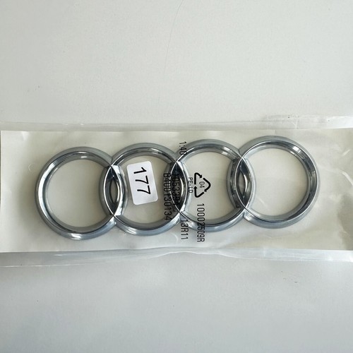 For Audi Rear 177mm x 57mm Gloss Chrome Trunk Lid Emblem Badge Logo A4 ...