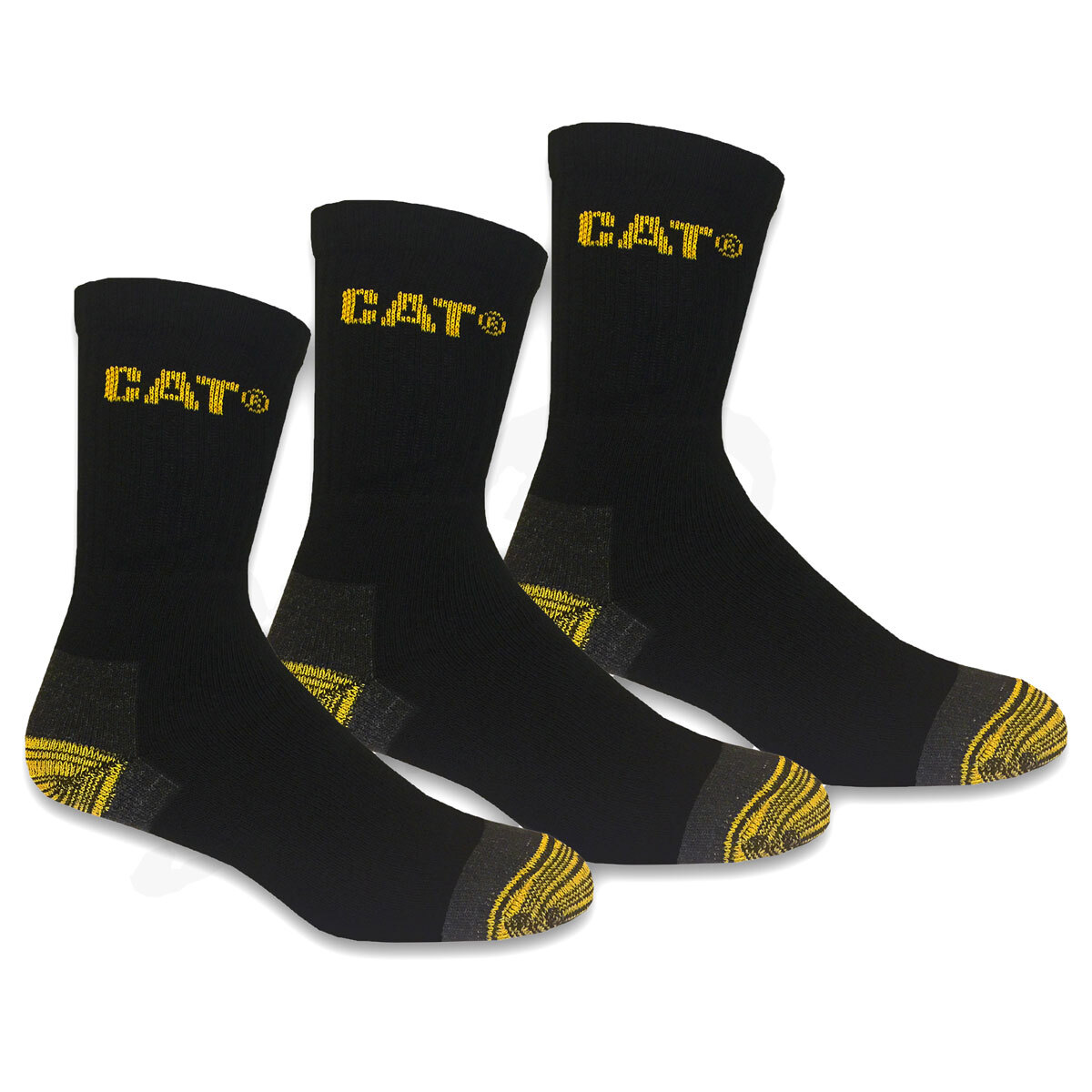 12 Paar CAT CATERPILLAR PREMIUM WORK Arbeitssocken 39-50 Business Socks ...