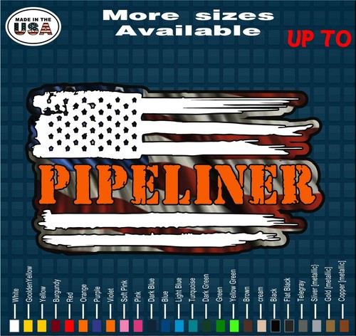 Pipeliner American Flag Vinyl Decal Sticker | eBay