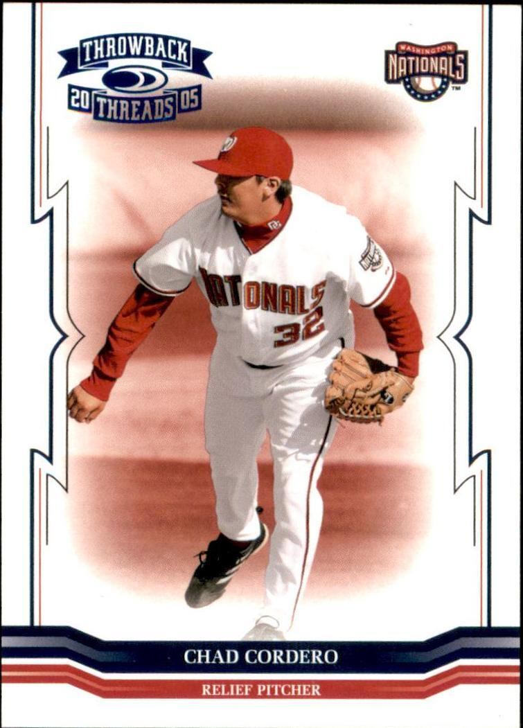 2005 Donruss Throwback Threads - Chad Cordero #112 Blue Century Proof /150 for sale online | eBay