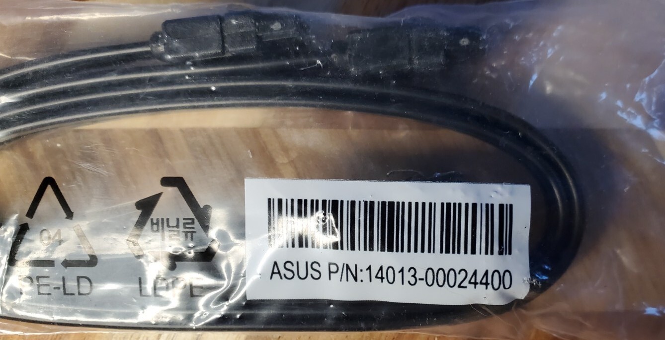 New ASUS 14013-00024400 Sata Cables. Factory sealed (qty: 4) (2 packs ...