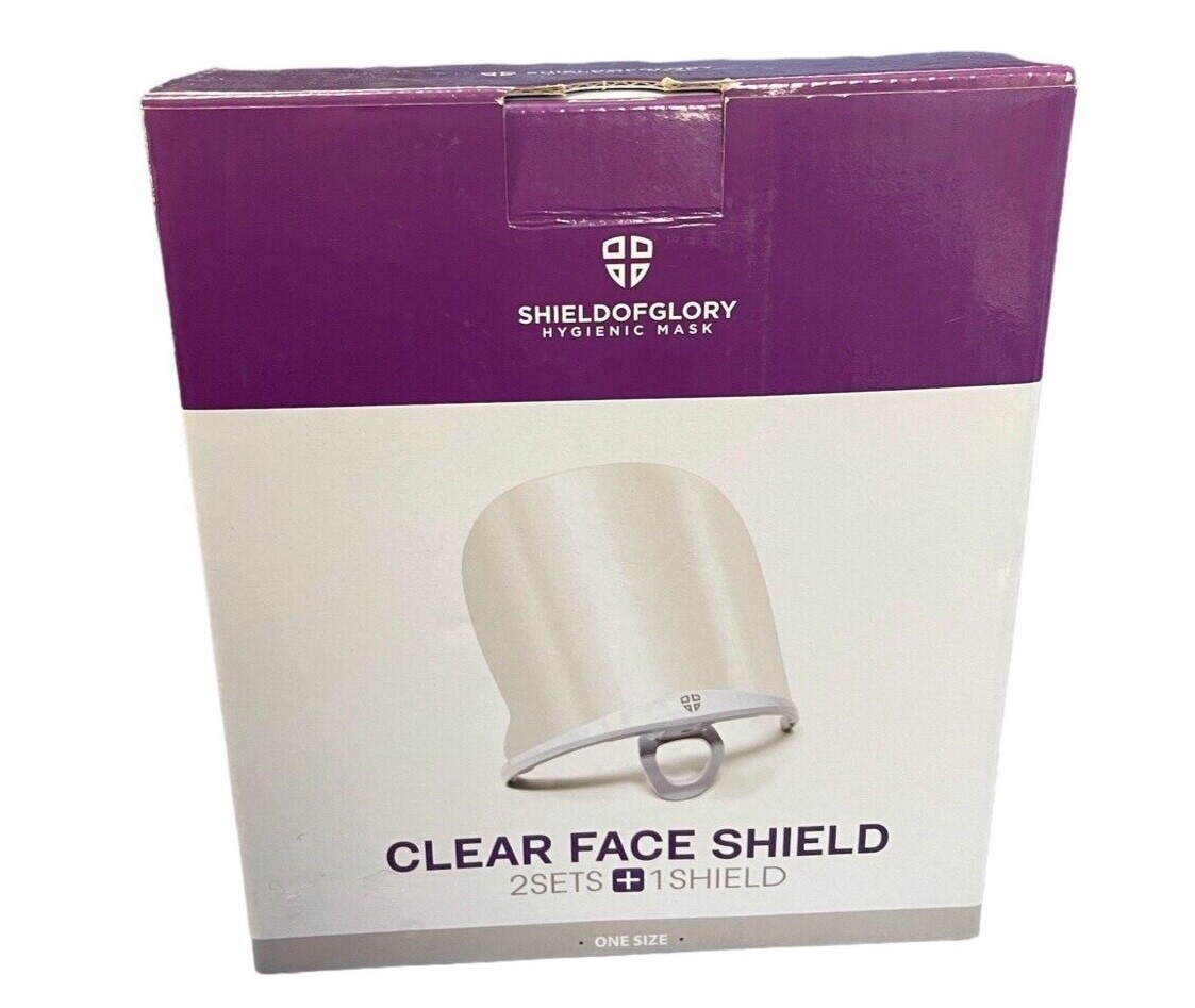 SHIELD OF GLORY Hygienic Mask 2 Sets 1 Shield [Transparent Sanitary ...