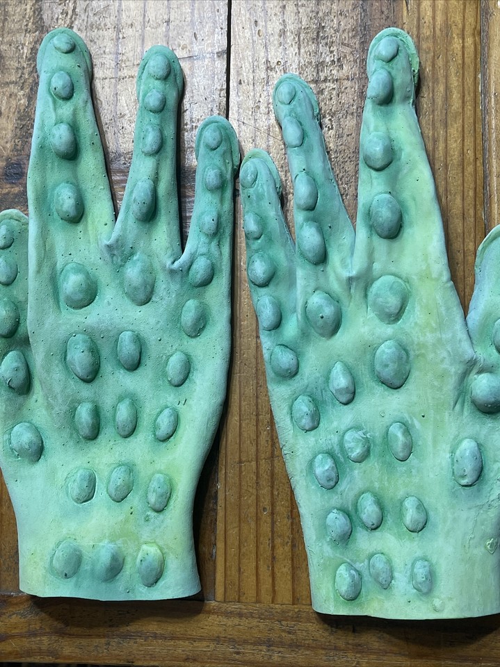 SWAMP THING Vintage Latex Alien MONSTER Mask + HANDS, Halloween Costume ...