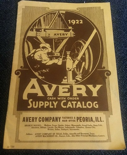 Avery 1922 Supply Catalog Antique And Rare | eBay