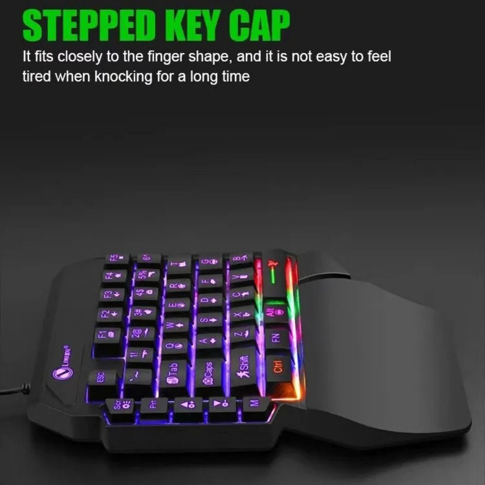 Mini Single Hand Keyboard USB Gaming Mechanical Keyboard Laptop | eBay