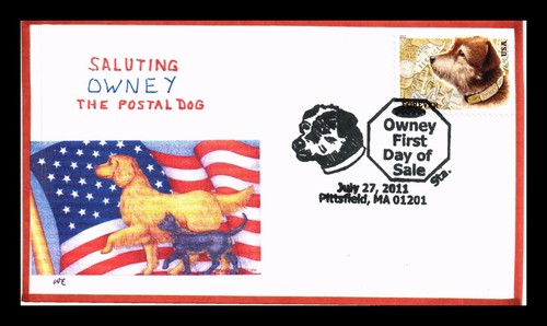 DR JIM STAMPS US COVER OWNEY THE POSTAL DOG FDC WILLIAM EVERETT CACHET ...