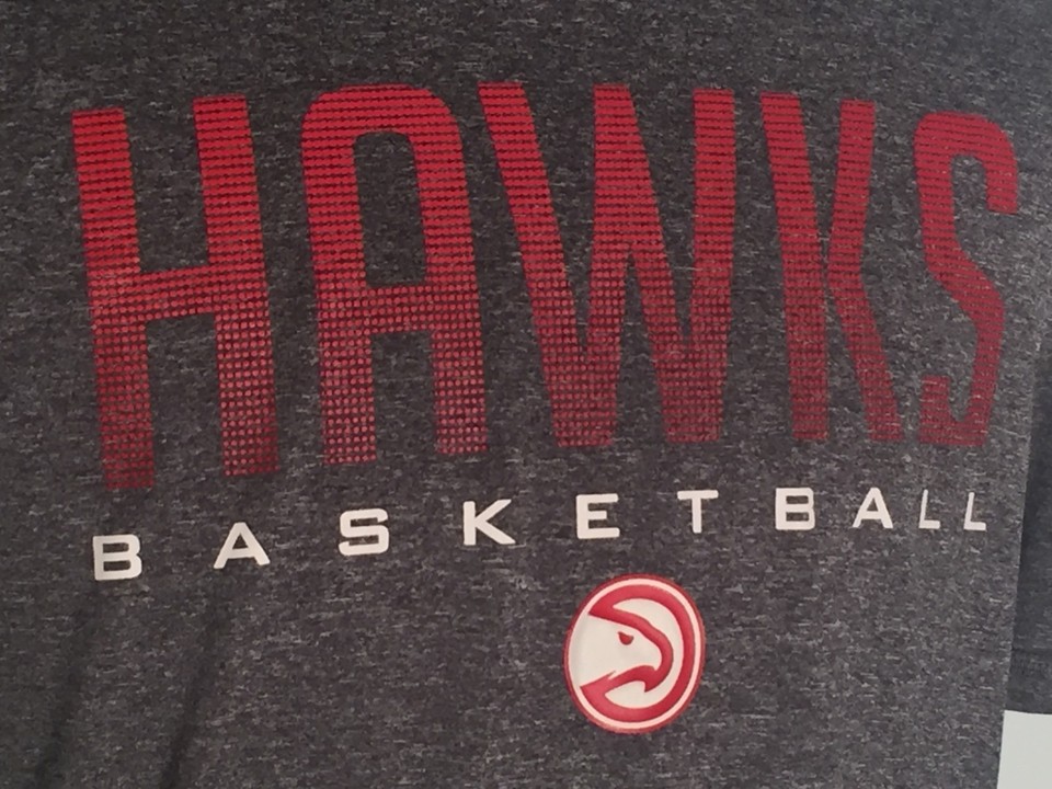 Atlanta Hawks ATL NBA Basketball Team Pac-Man Logo Short Sleeve ...