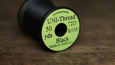 UNI Thread 8/0 Waxed Fly tying Thread Combined Shipping On Multiple ...