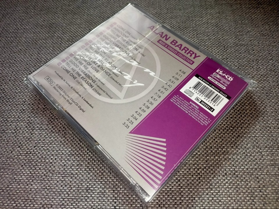 ALAN BARRY Maxi And Singles Collection / CD, ITALO, REMASTER, New ...