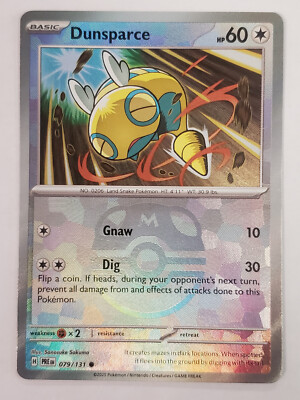 Dunsparce (Master Ball Pattern) Near Mint #79 SV: Prismatic Evolutions | eBay