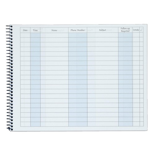 Adams Activity Log Book 8.5x11 Spiral Bound 100 Pages for Busy Offices ...