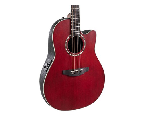 Ovation Applause AB24-2S Cutaway A/E Guitar - Ruby Red Satin - Open Box ...