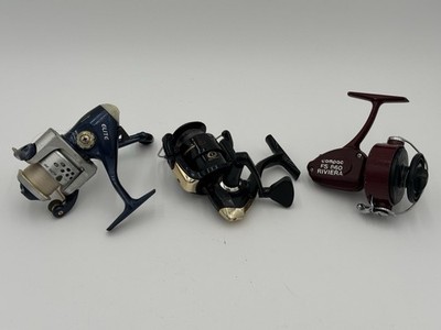 Lot (3) Spinning Fishing Feels Shakespeare 35 Okuma Elite 20 Compac ...