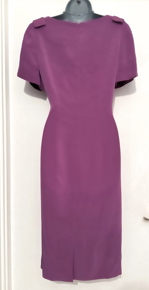 Gina Bacconi Mauve Sequin Bow Over The Knee Mother Of The Bride Dress ...