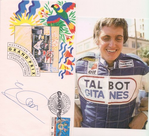 EDDIE CHEEVER AMERICAN FORMULA 1 GREAT GRAND PRIX SIGNED ENVELOPE ...