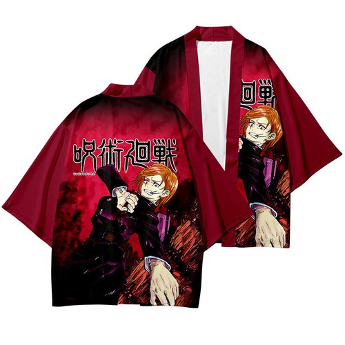 Jujutsu Kaisen Gojo Satoru Anime Cosplay Kimono Costume Haori Casual ...