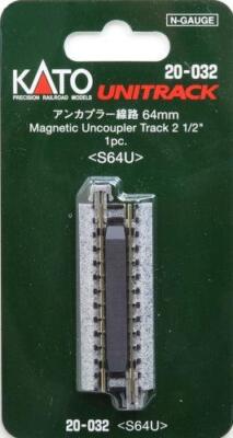 Kato 20-032 N Scale 64mm 2-1/2" Straight Uncoupler UniTrack Track | eBay