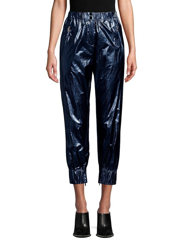 ROBERT RODRIGUEZ Olympia Metallic Track Pants Cropped 1902P05 MSRP $295 ...