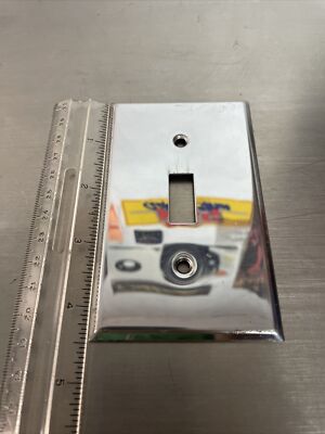 Vintage Reclaimed Mirror Finish Steel Switch Plate GA33 | eBay