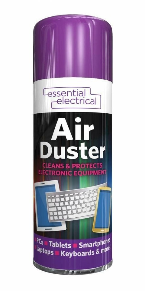 6 x 200ml Compressed Air Duster Spray Cleans Protects Computer Laptops ...