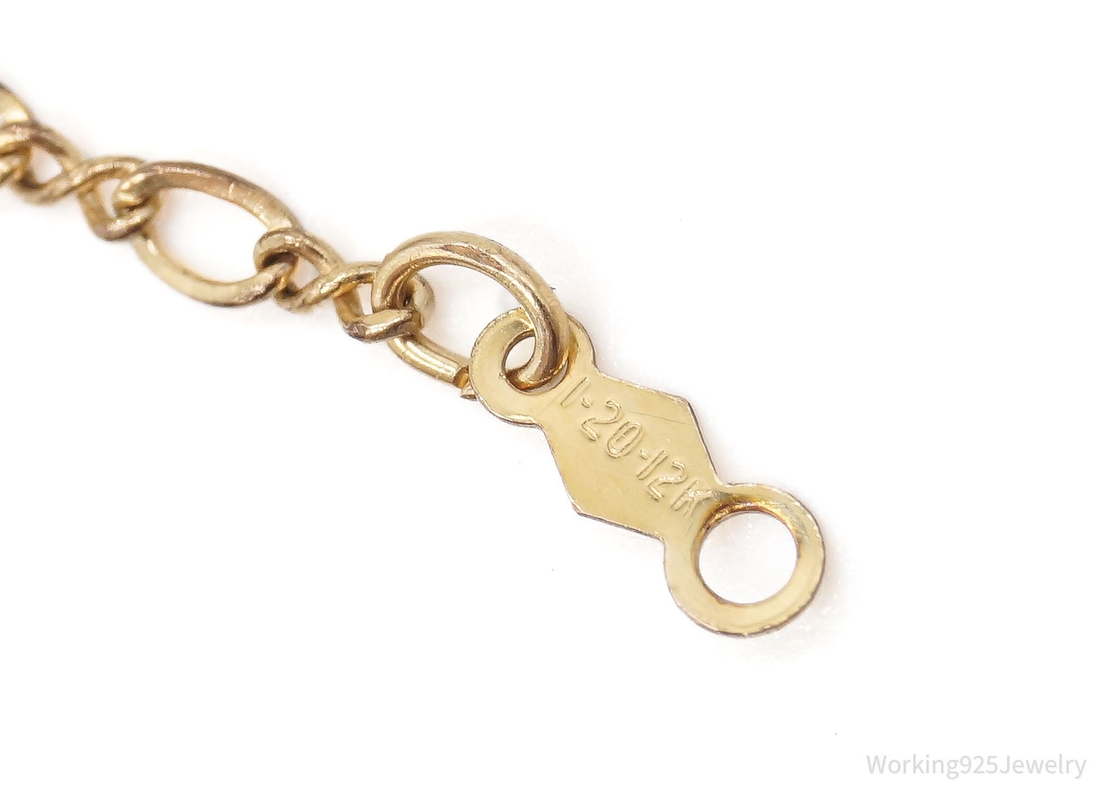 Vintage 1/20 12K Gold Filled Figure Eight Chain Brace… - Gem