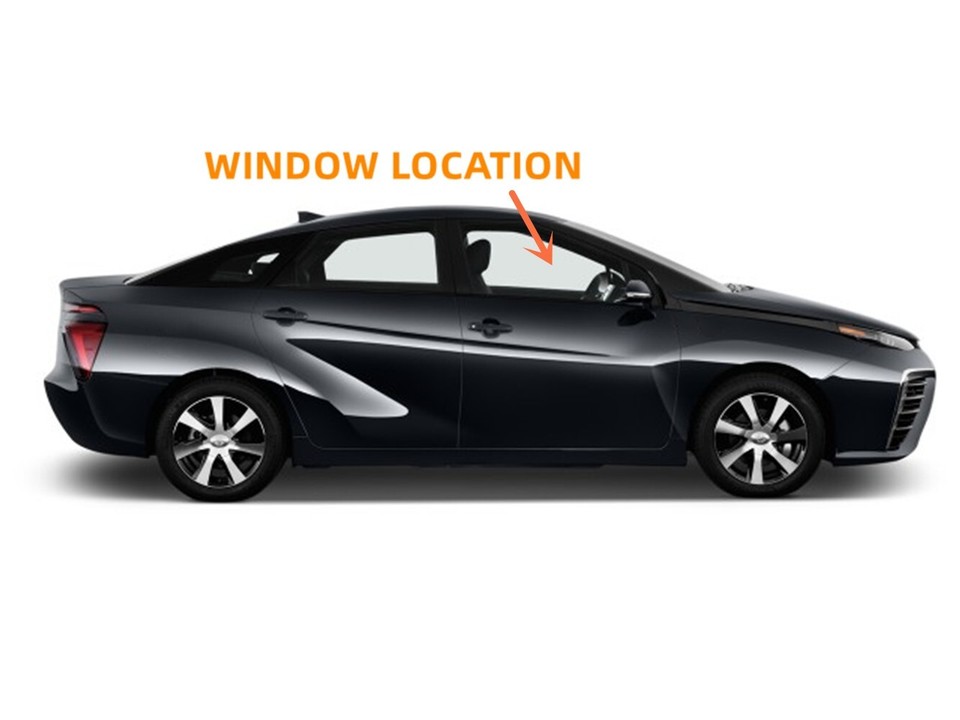 Passenger/Right Front Door Window Glass Laminated For 2016-2020 Toyota ...