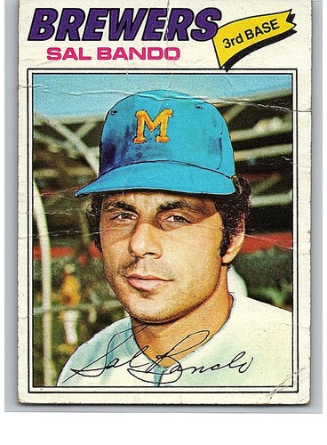 1977 Topps Baseball Card Single - #498 Sal Bando | eBay