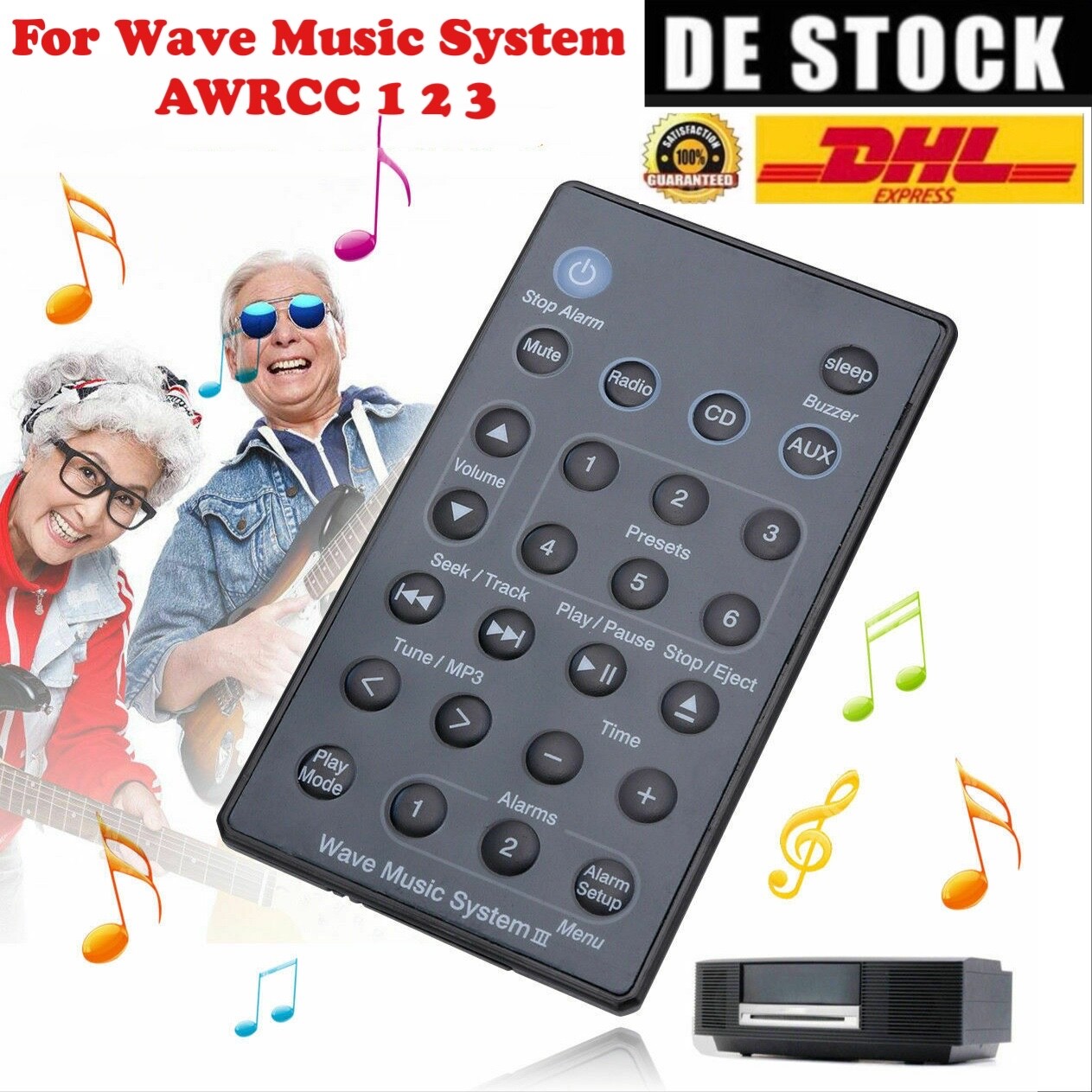 System Fernbedienung für Bose Wave Music System AWRCC 1 AWRCC 2 AWRCC 3 ...