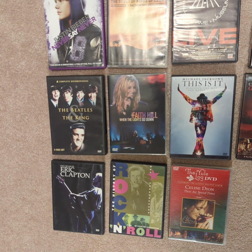 Mixed Lot Of 23 Music Themed DVDs. Rock, Rap, Pop, And Others | eBay