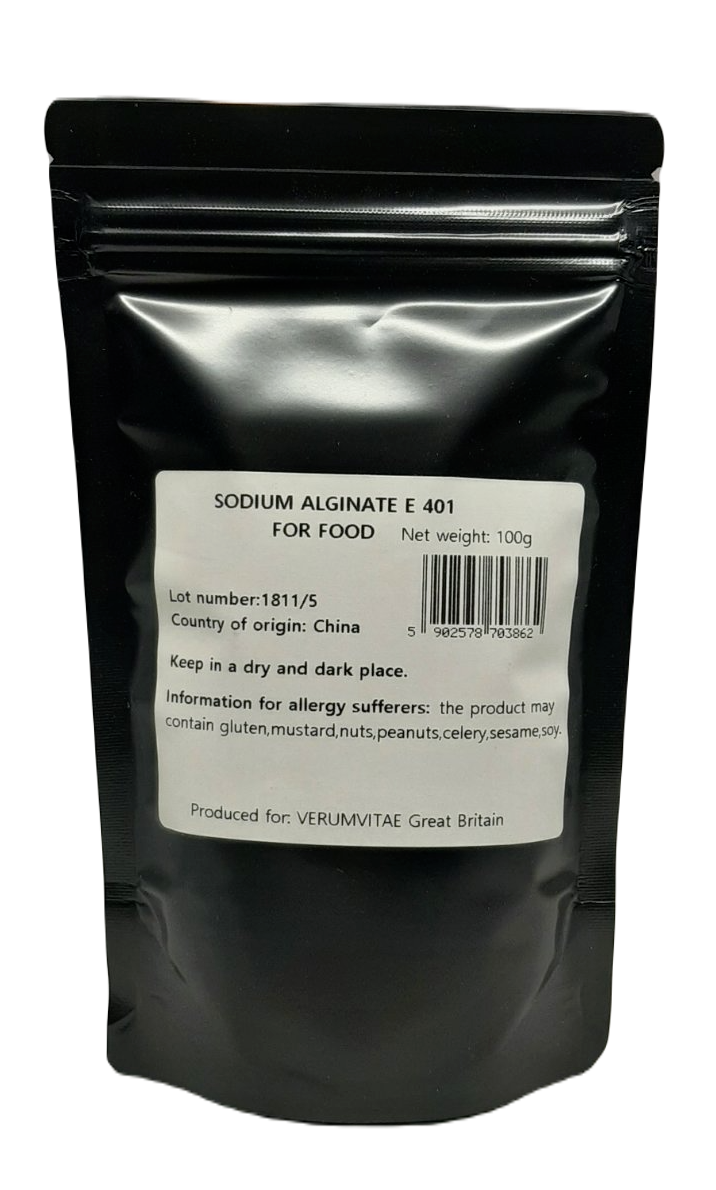 Set Calcium Lactate E327 Powder + Sodium Alginate Powder E401 100g+100g ...